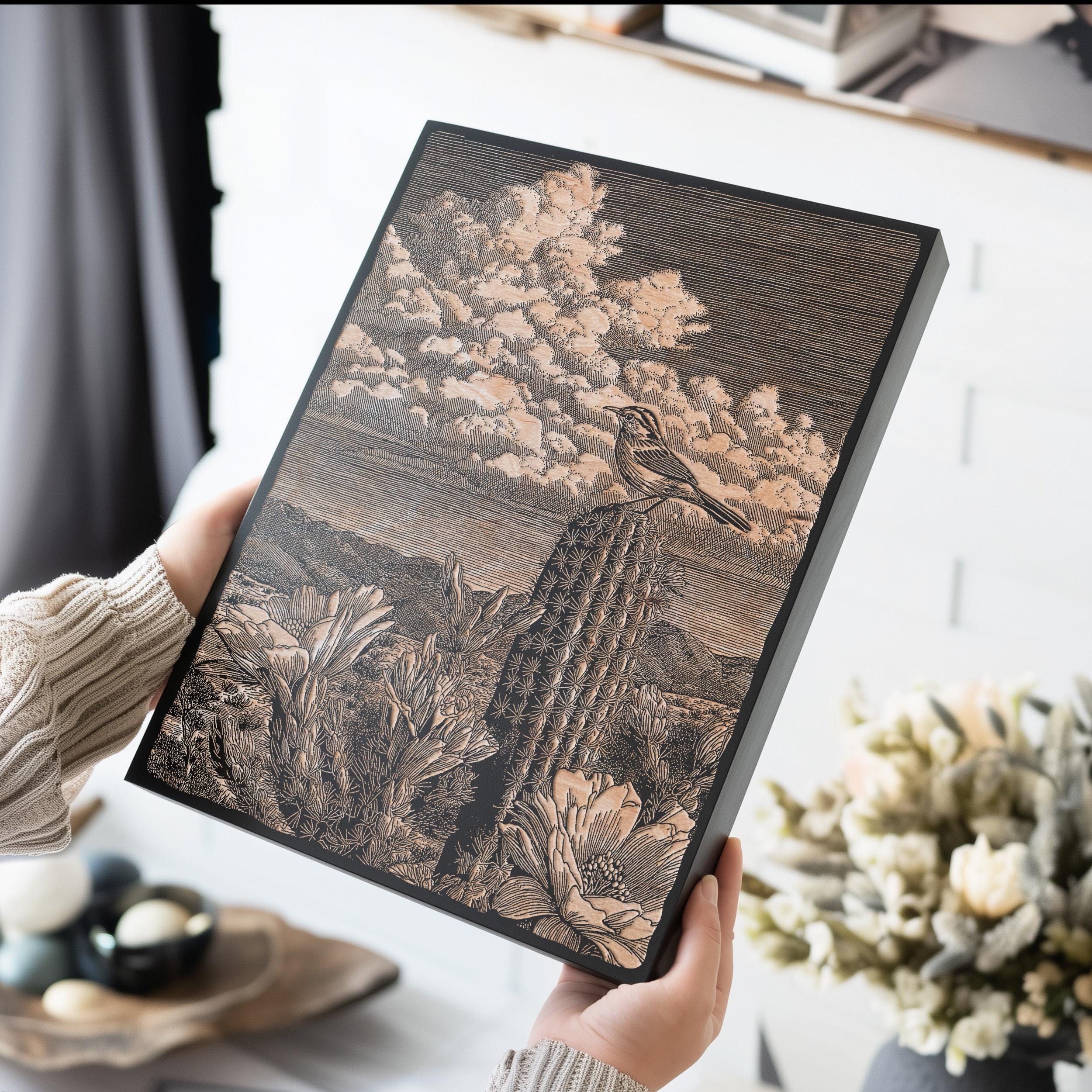 Cactus Wren Engraved Illustration – Benoit's Design Co.