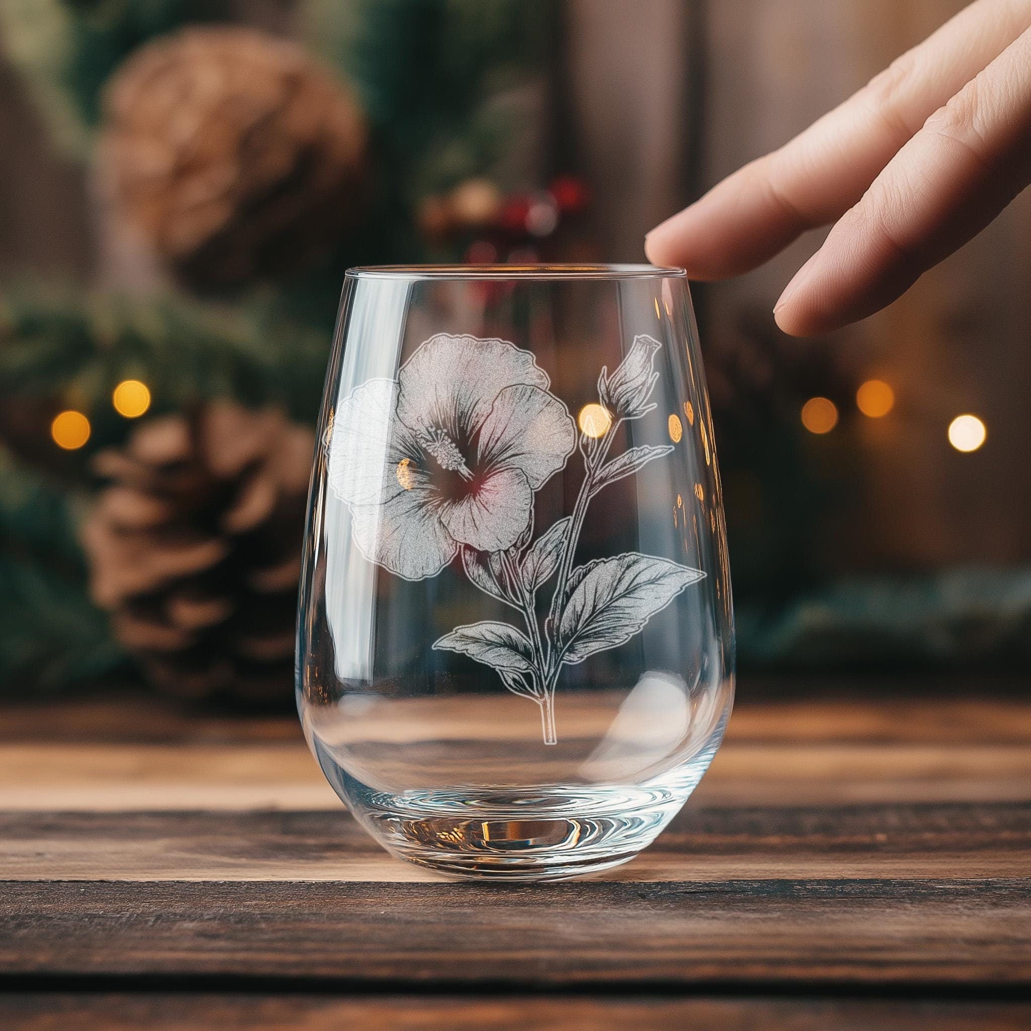 Hibiscus Flower Glasses – Benoit's Design Co.