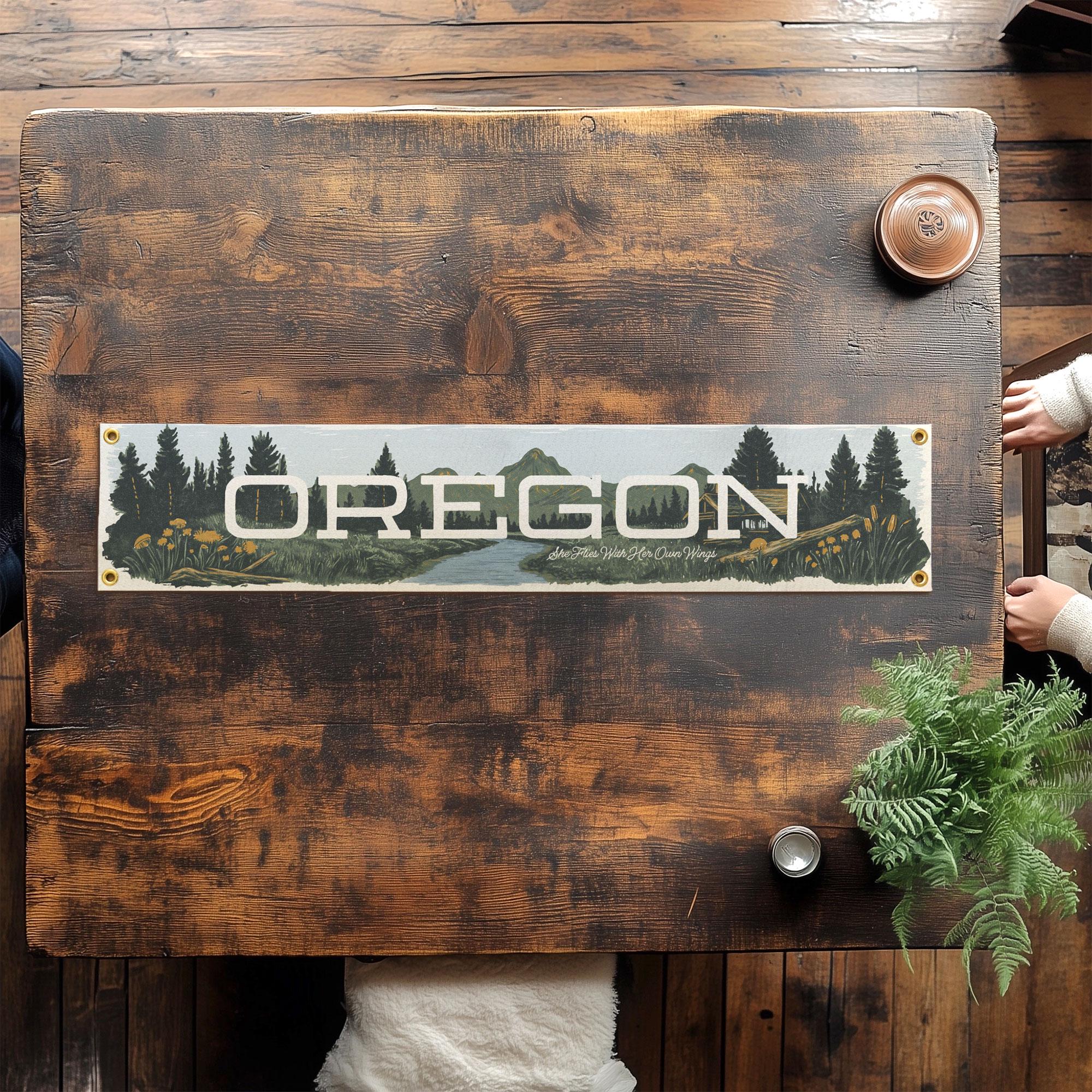 Oregon Felt Banner – Benoit's Design Co.