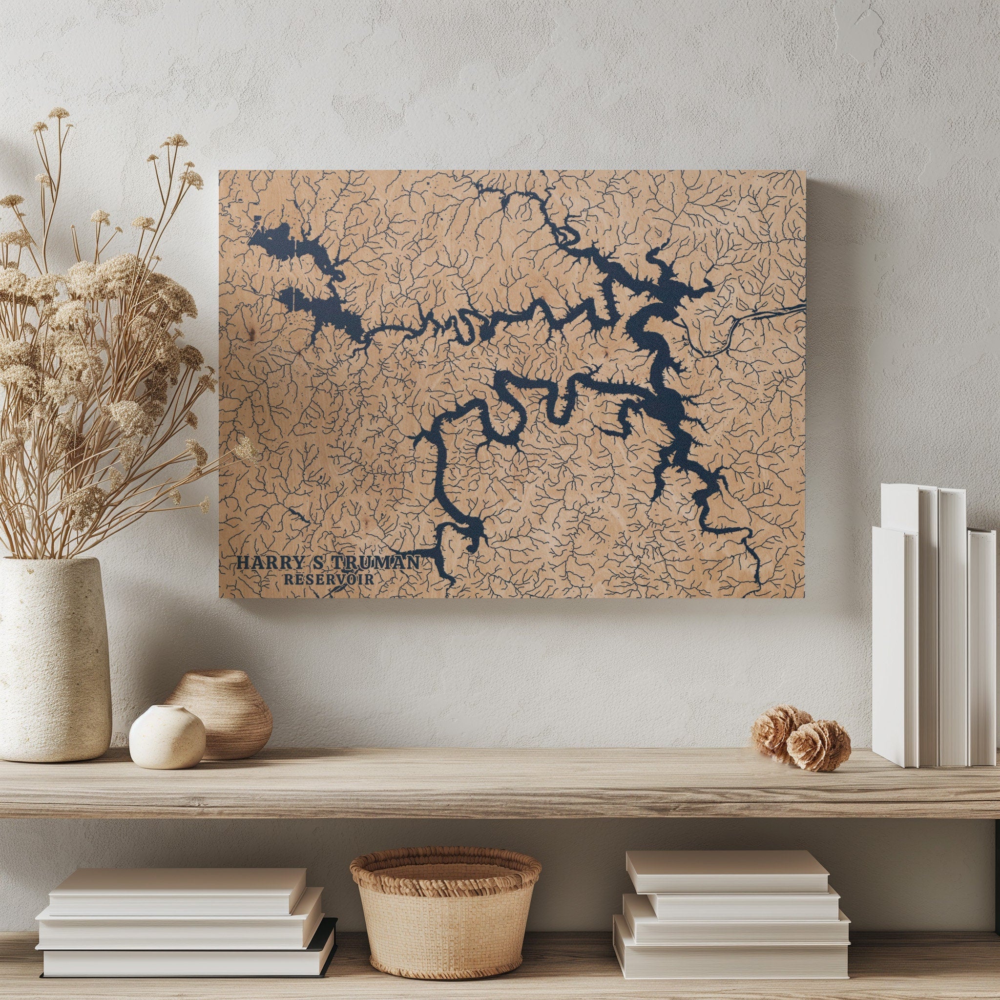 Harry S Truman Reservoir, Missouri Lake Map – Benoit's Design Co.