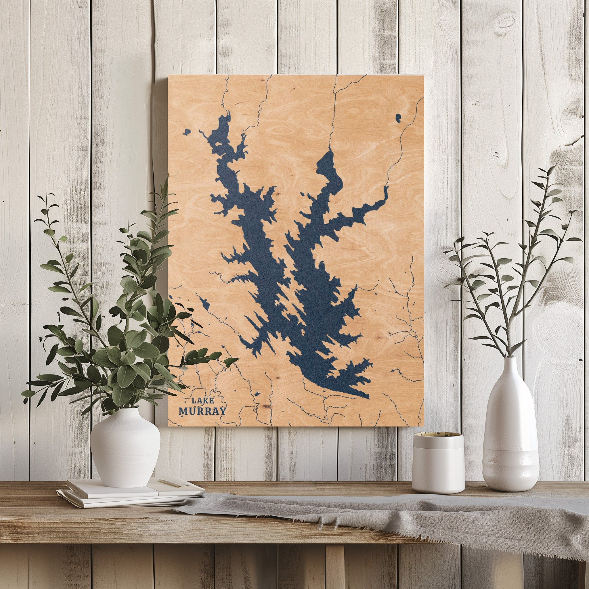 Lake Murray, Oklahoma Lake Map – Benoit's Design Co.