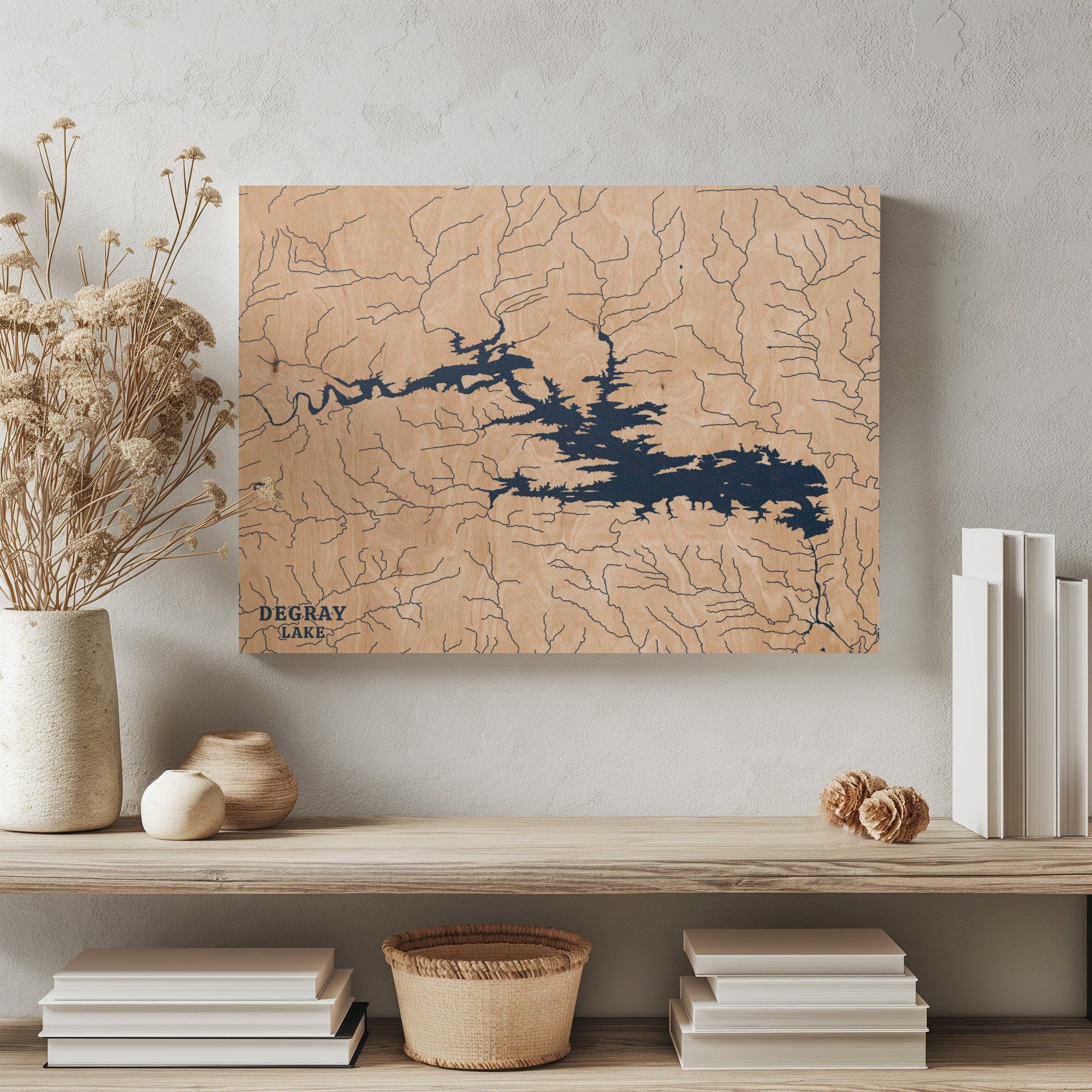 DeGray Lake, Arkansas Lake Map – Benoit's Design Co.