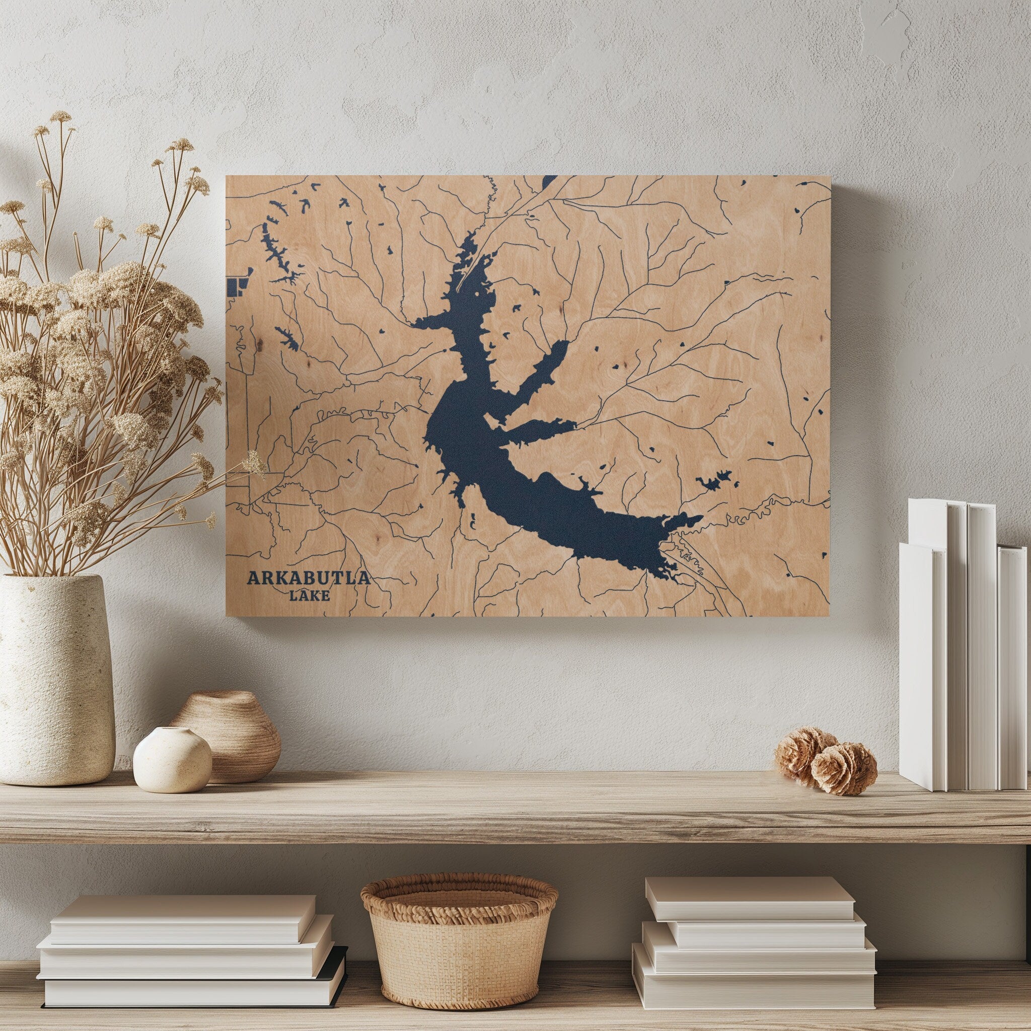 Arkabutla Lake, Mississippi Lake Map – Benoit's Design Co.