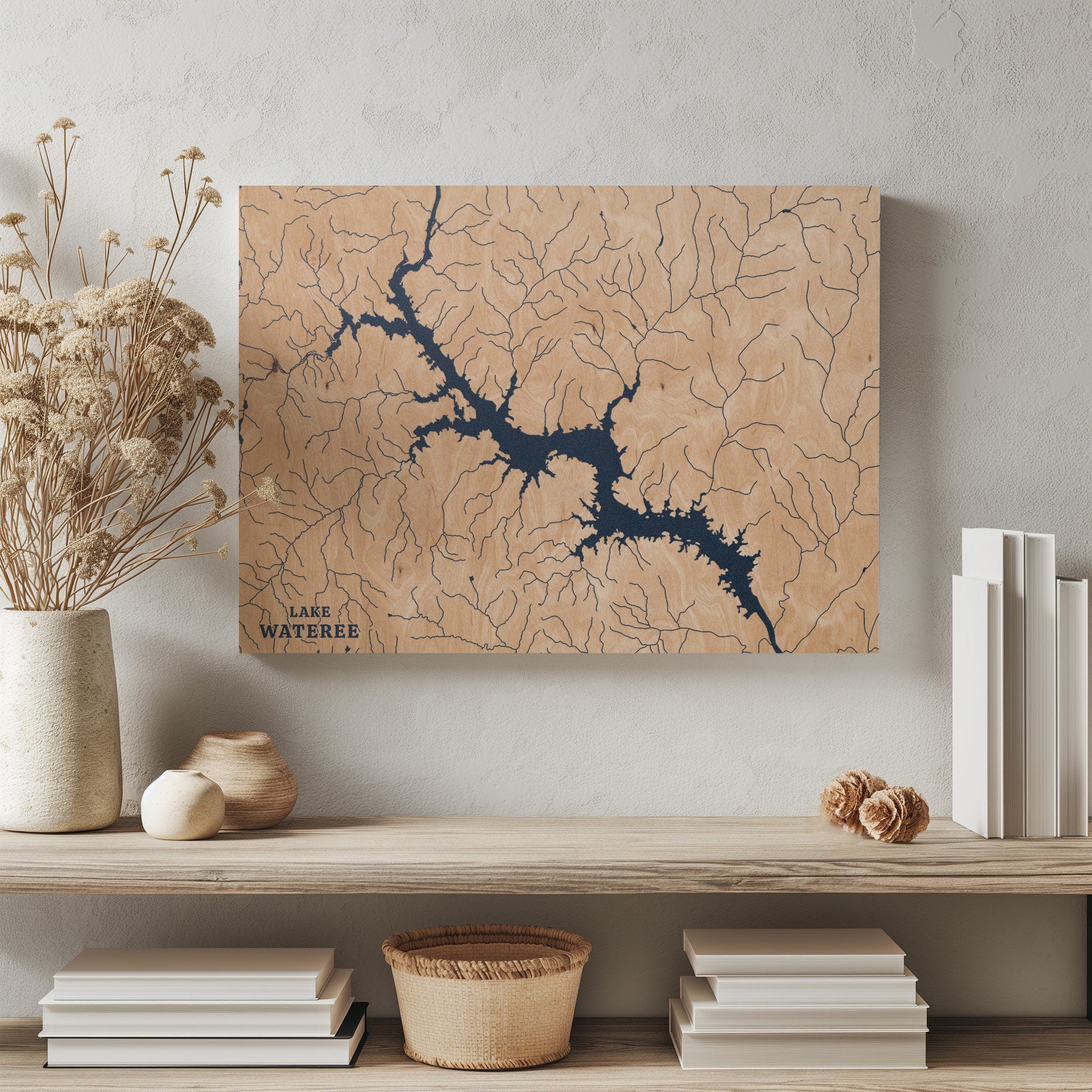 Lake Wateree, South Carolina Lake Map – Benoit's Design Co.