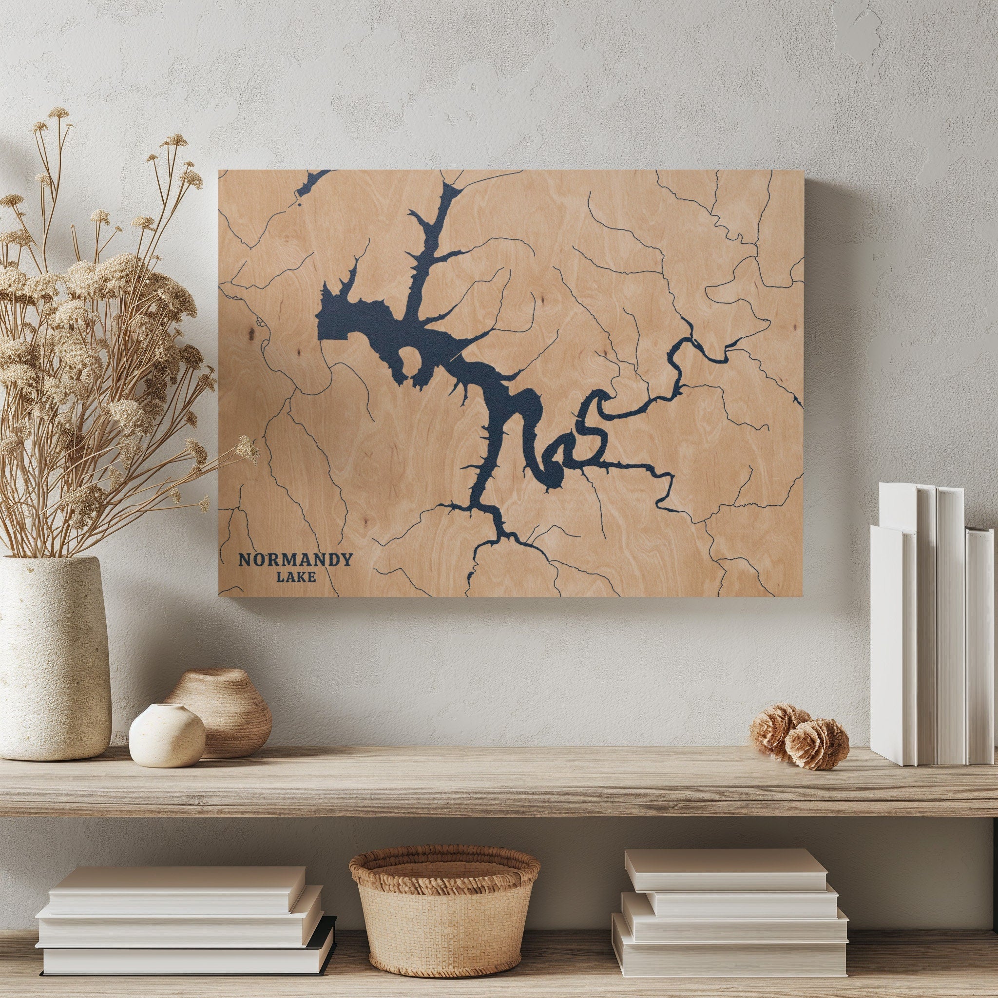 Normandy Lake, Tennessee Lake Map – Benoit's Design Co.