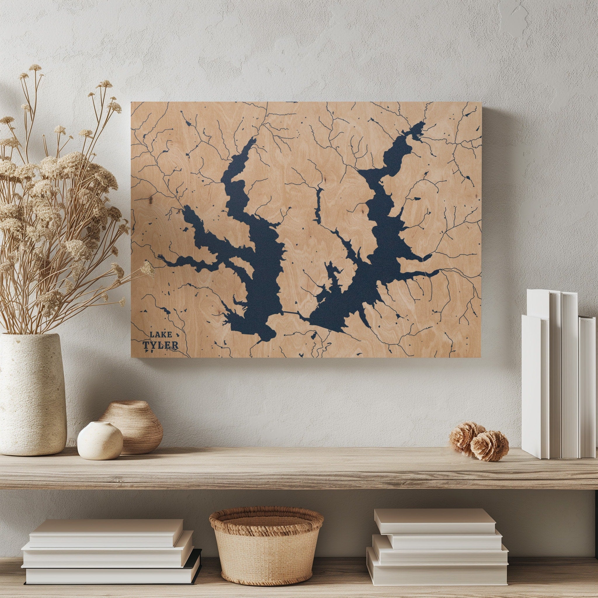 Lake Tyler, Texas Lake Map – Benoit's Design Co.