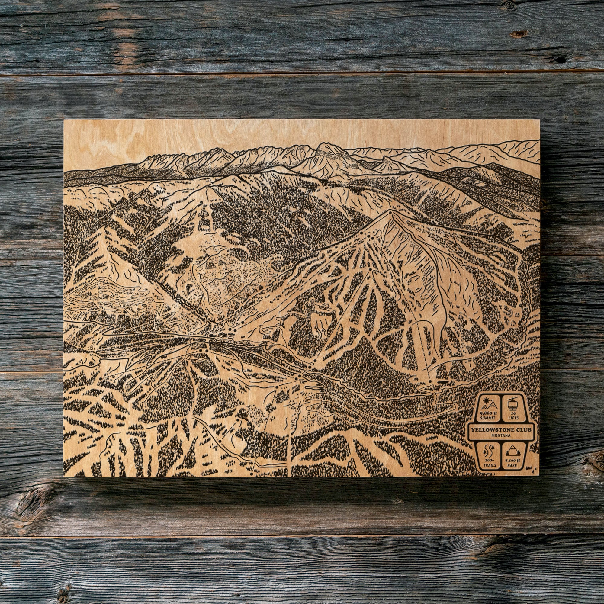 Yellowstone Club, Montana Ski Trail Map – Benoit's Design Co.