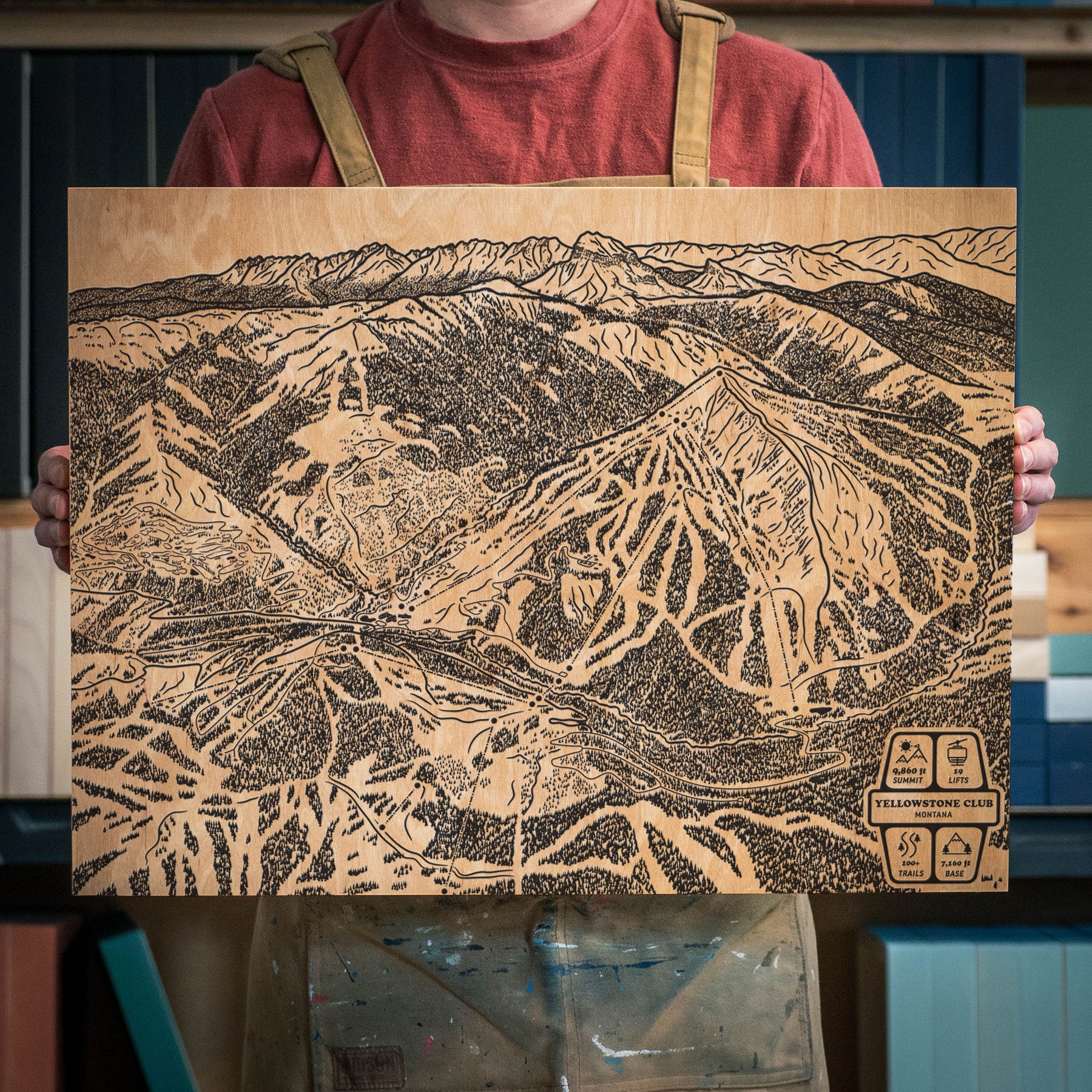 Yellowstone Club, Montana Ski Trail Map – Benoit's Design Co.