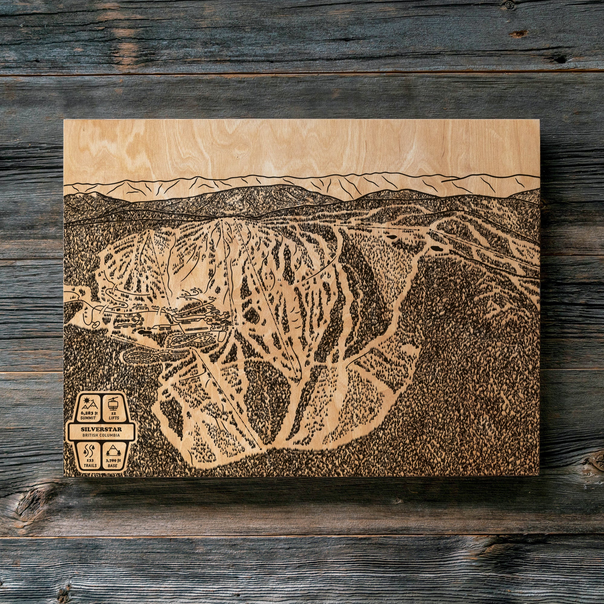 Silver Star, British Columbia Ski Trail Map – Benoit's Design Co.