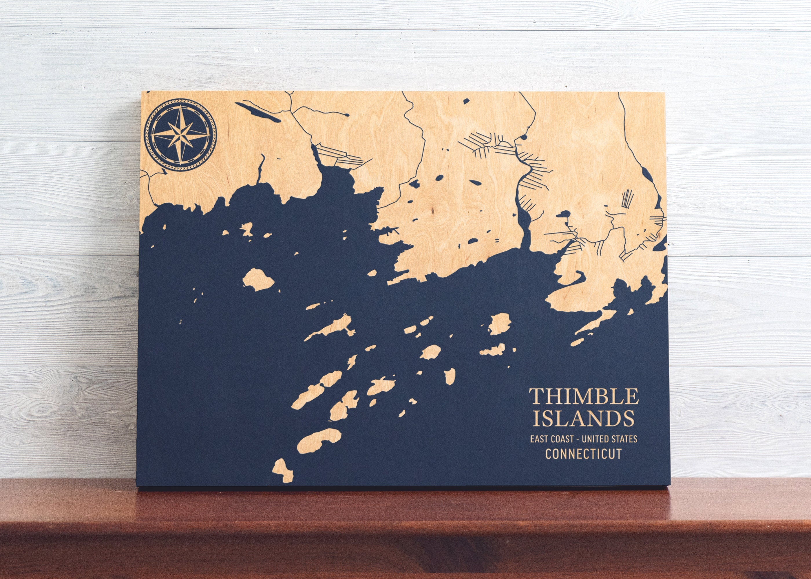 Thimble Islands, Connecticut Map Coast Chart – Benoit's Design Co.