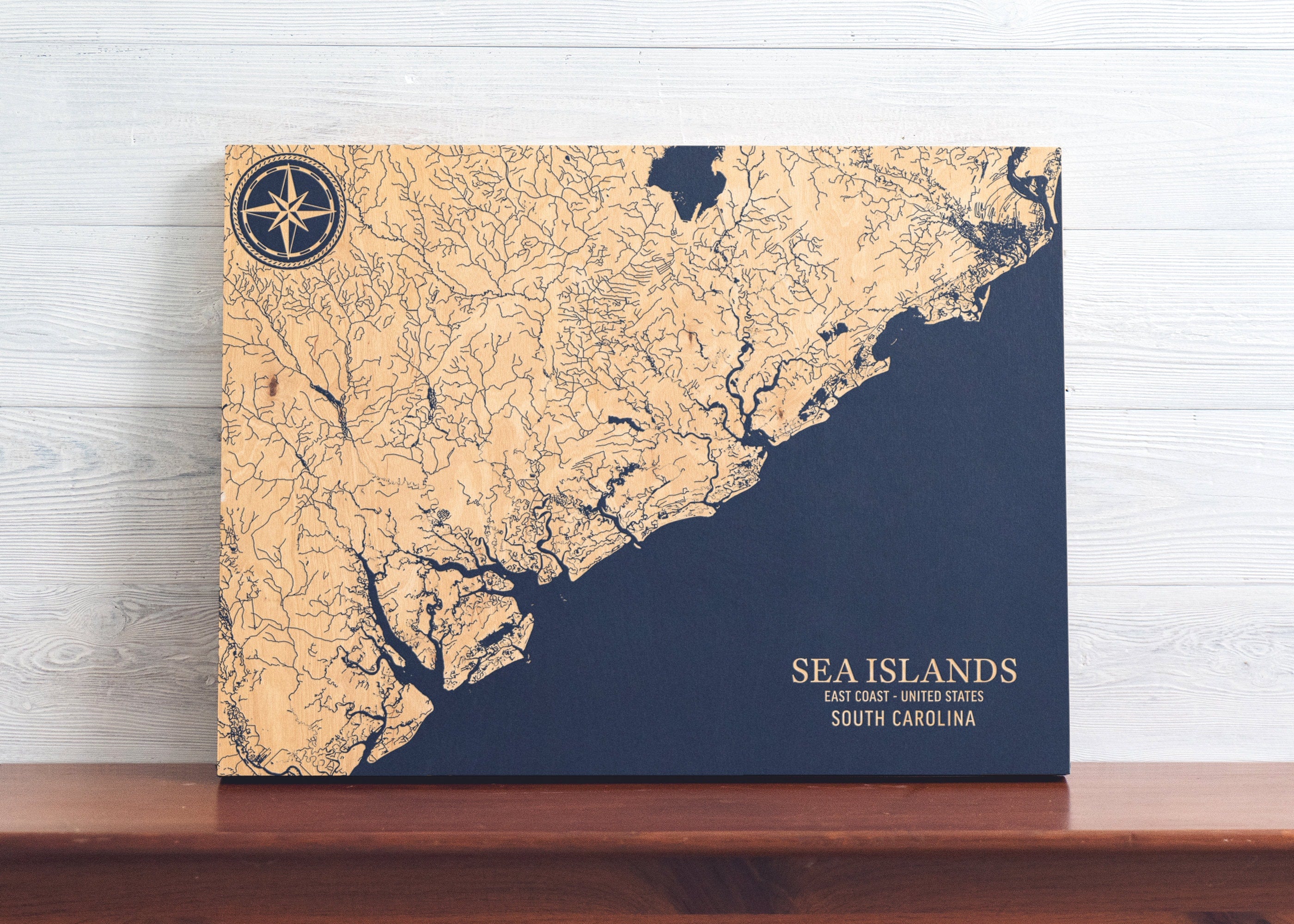 Sea Islands, South Carolina Map Coast Chart – Benoit's Design Co.