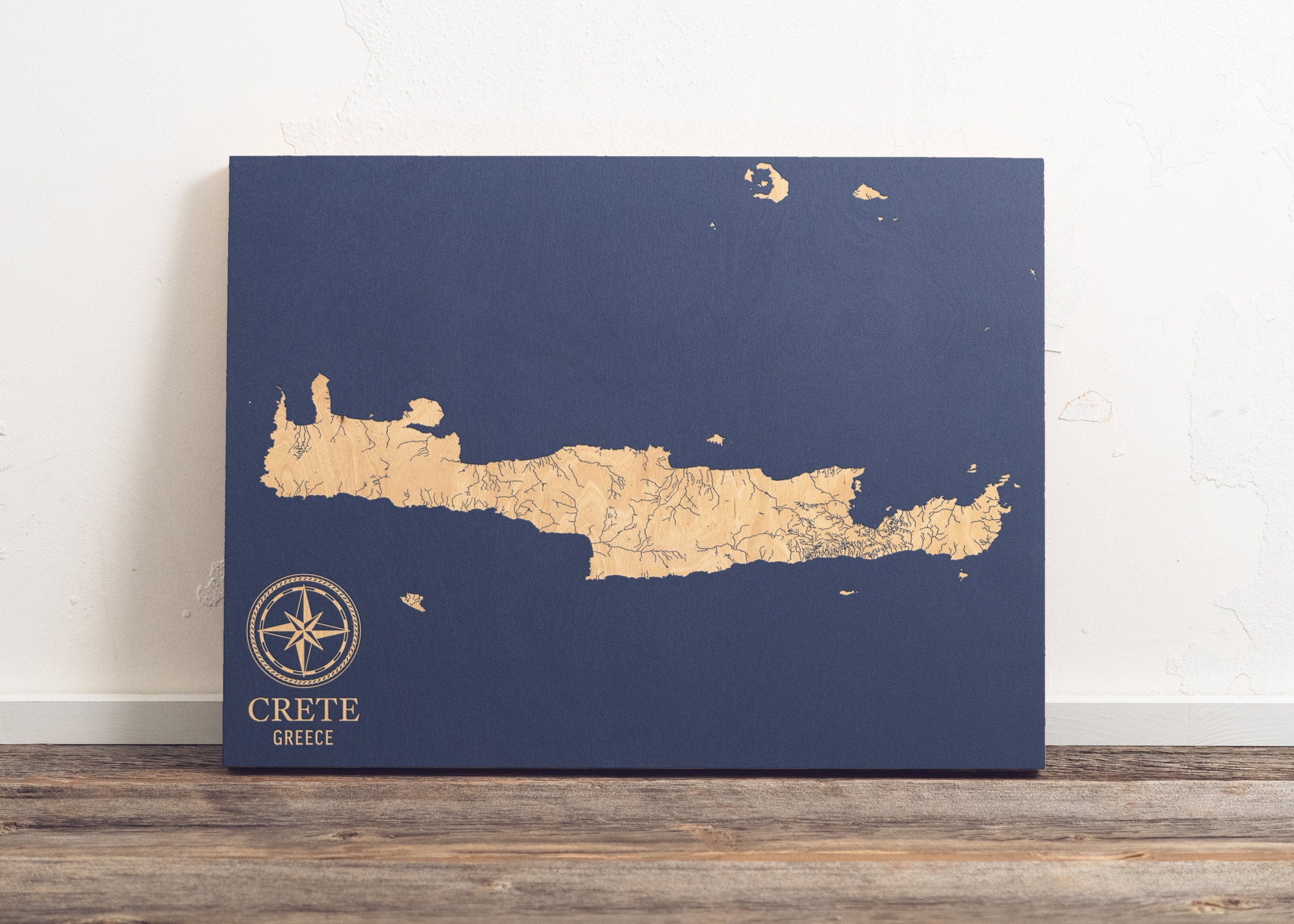 Crete, Greece Map – Benoit's Design Co.
