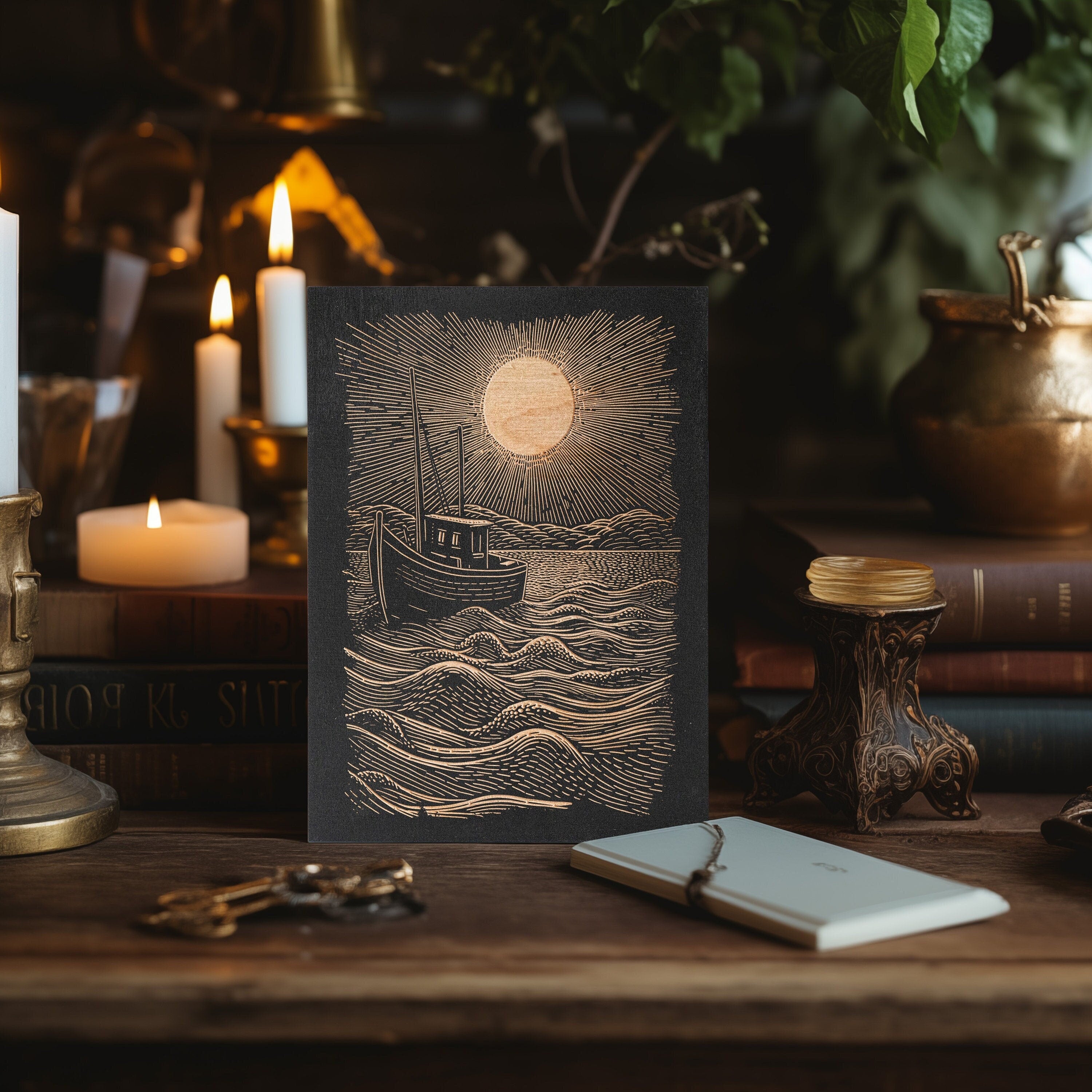 Fishing Boat Engraved Illustration – Benoit's Design Co.